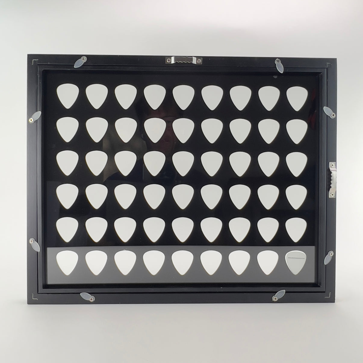 Black 11" x 14" Guitar Pick Display - Holds 54 Picks - FRAME INCLUDED ...