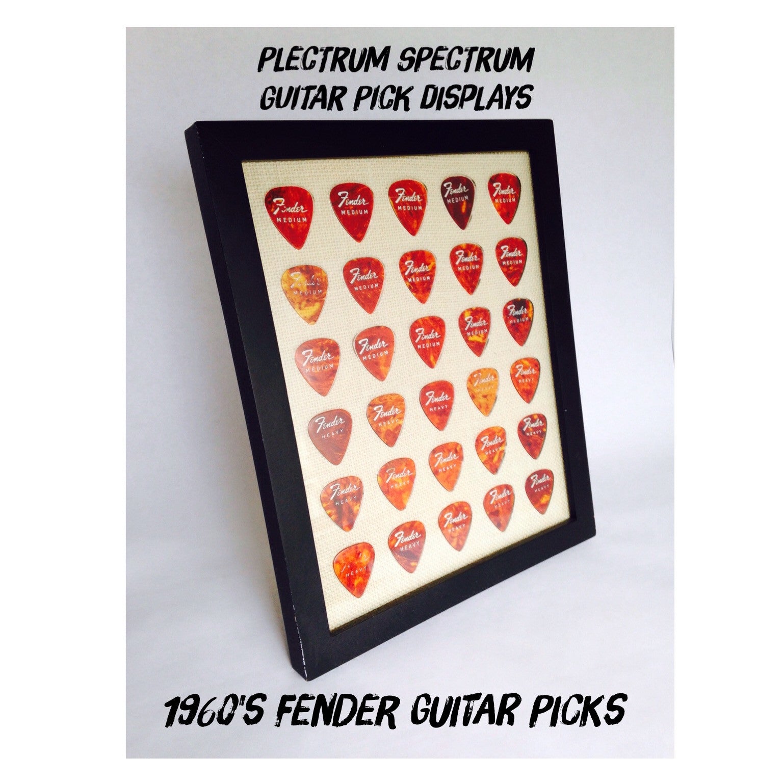 8" x 10" Vertical Guitar Pick Display Frame Insert – Plectrum Spectrum ...